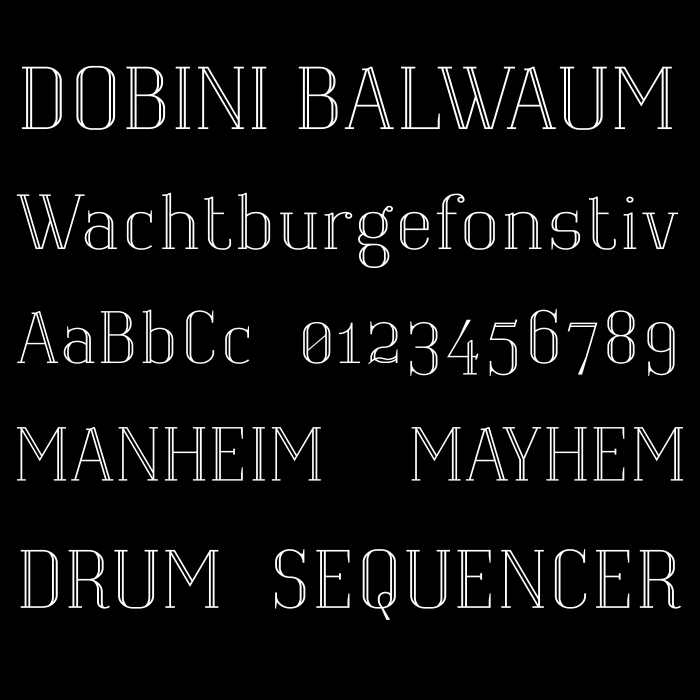STF_DOBINI BALWAUM (Inline) | FontStruct